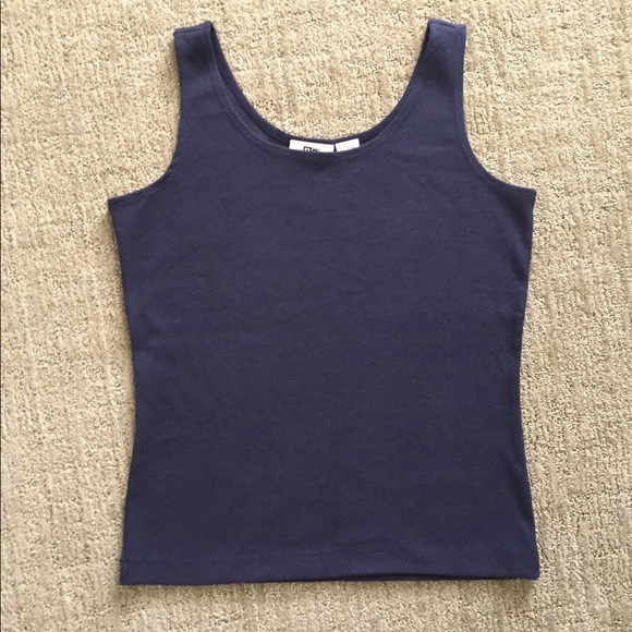 BP Basic Pieces | Tops | Bp Navy Blue Ribbed Tank Top | Poshmark